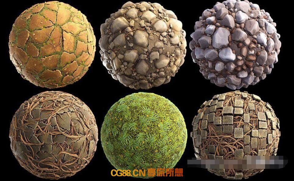 Unreal Engine – Stylized Terrain Pack of 50 Materials - CG艺术社